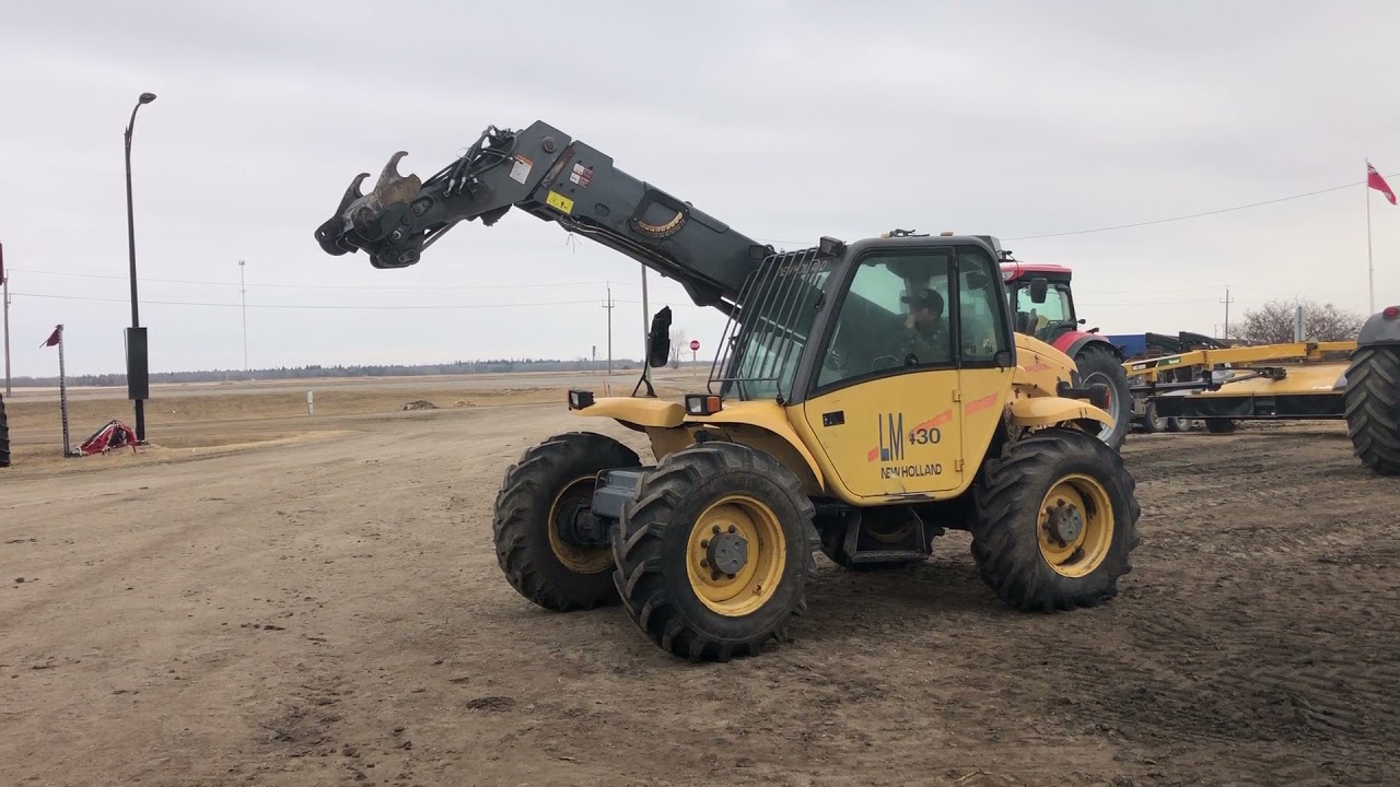 Lot 362 - 1999 New Holland LM 430 Telehandler - YouTube