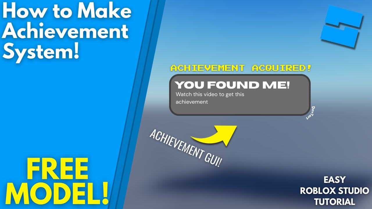 How to make ACHIEVEMENT SYSTEM in Roblox Studio | Roblox Studio Tutorial - YouTube