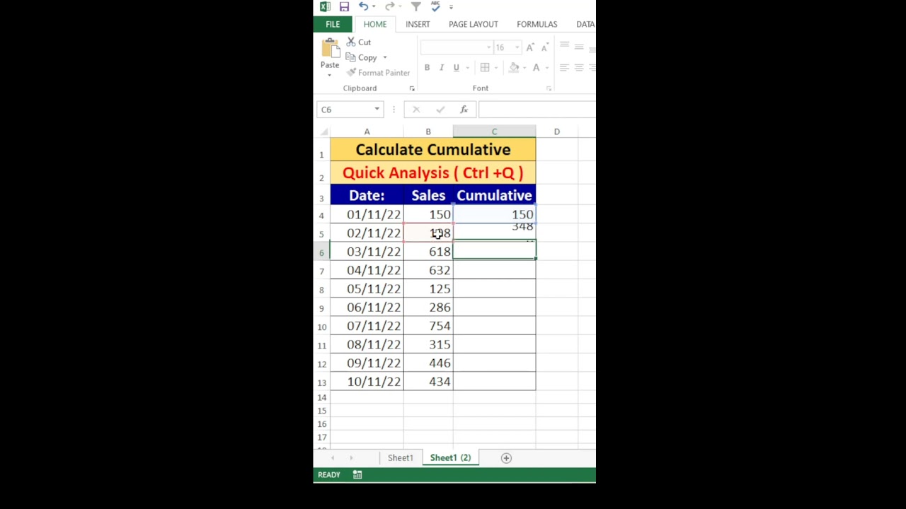 Running Total In Excel cumulative Sum In Excel YouTube Running Total In Excel cumulative Sum In Excel YouTube