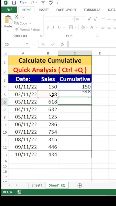 Running Total In Excel Cumulative Sum In Excel Youtube