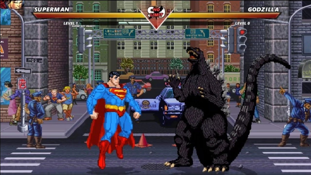 SUPERMAN VS GODZILLA- VERY INCREDIBLY EXCITING FIGHT ! - YouTube