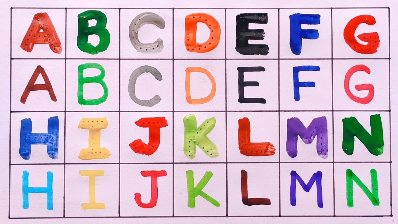 Writing Capital Letters Alphabet For Children | ABCD, Alphabets, Abcd ...