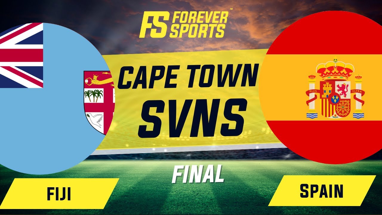 FIJI VS SPAIN LIVE | Cape Town SVNS Cup 3rd-Place | Rugby Sevens Live ...