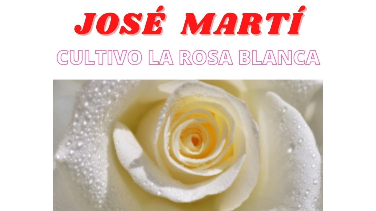 José Martí, cultivo la rosa blanca - YouTube
