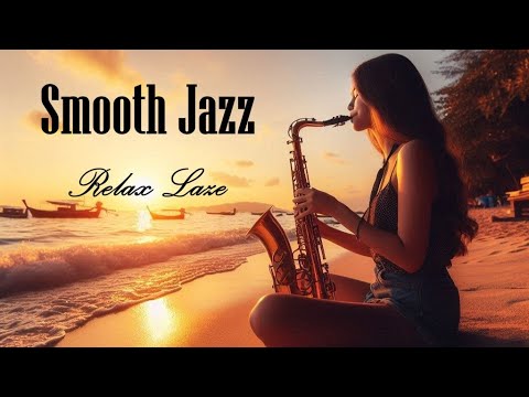 #LIVE🎧 Relaxing Smooth Jazz for Study & Work: Beach Sunset Saxophone ☀️ ...