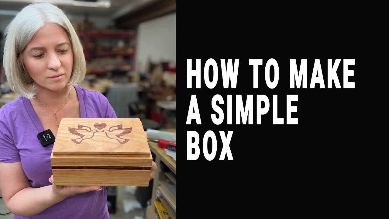 How to make a simple box with wrap around grain match. Easy beginner ...