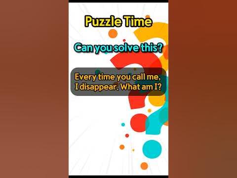 quiz Every time you call me, I disappear. What am I? - YouTube