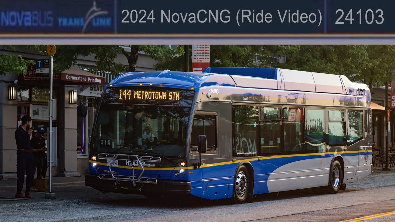 [HD] TransLink 2024 NovaCNG /24103/ route 144 (Ride Video) - YouTube