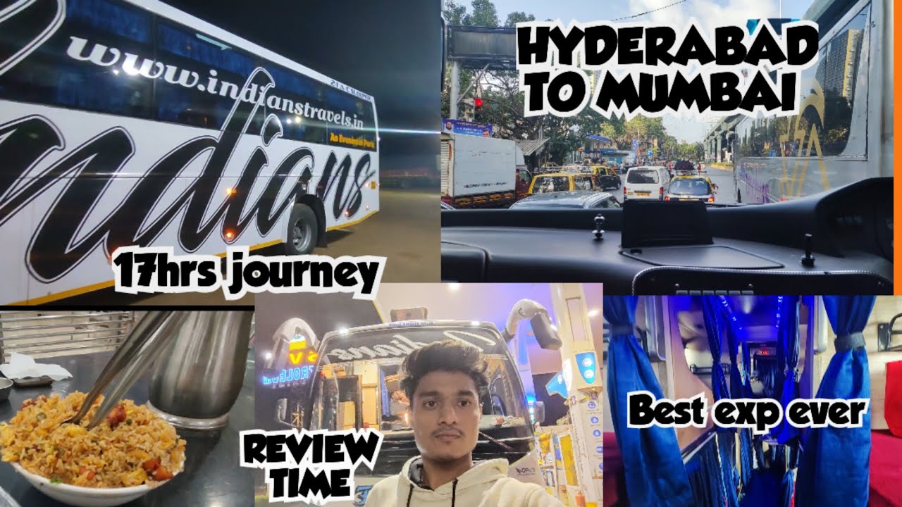 First longest 17 HRs long route bus journey from Hyderabad to Mumbai ll ...