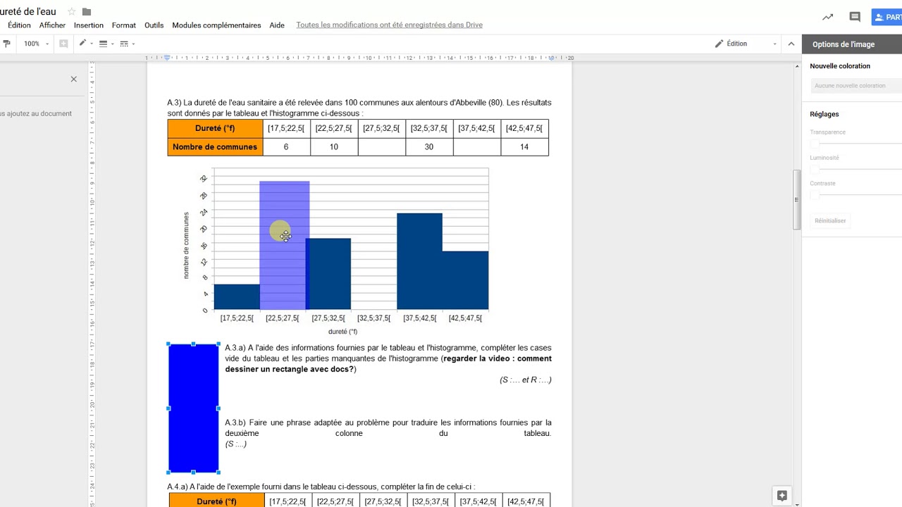 comment dessiner un rectangle avec docs - YouTube