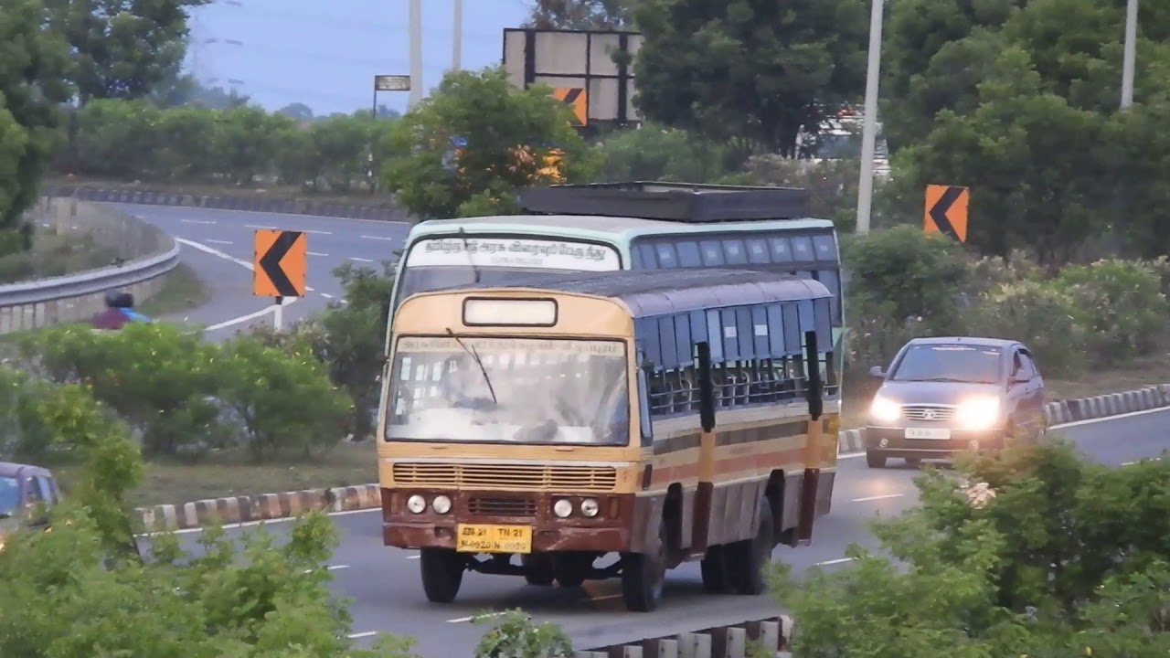 SETC ultra Deluxe and TNSTC town bus near Maduranthakam - YouTube