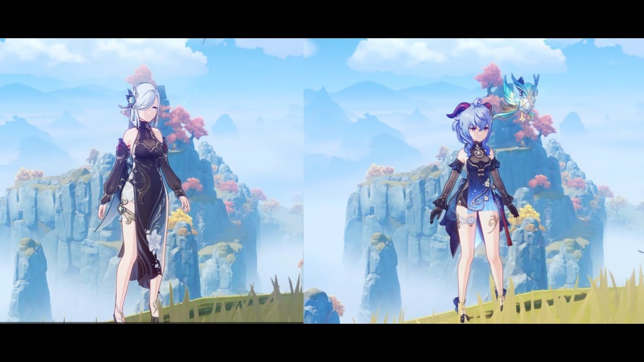 Shenhe and Ganyu new Skin Showcase | Genshin Impact - YouTube