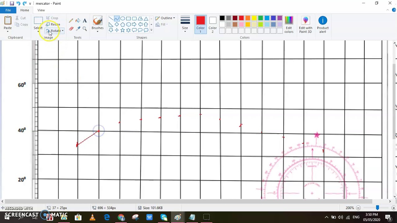Gnomonic chart to Mercator chart part 2 - YouTube
