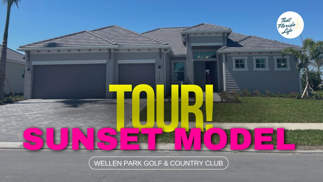 Sunset Model Tour Wellen Park Golf and Country Club Lennar - YouTube