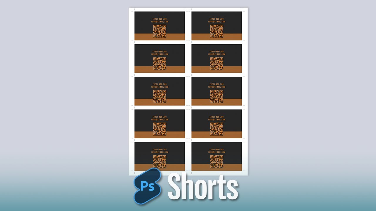 A4 Business Card 10 Per Sheet Photoshop Template YouTube A4 Business Card 10 Per Sheet Photoshop Template YouTube