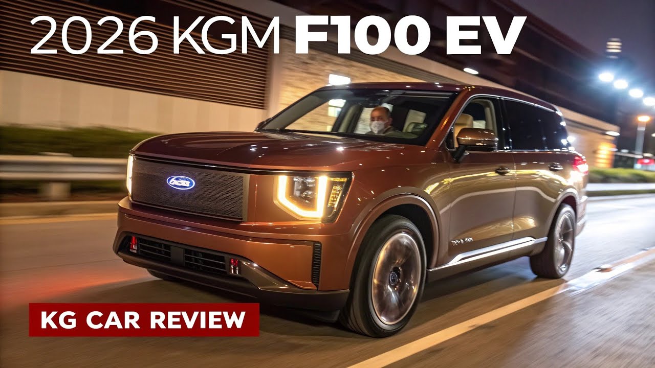 2026 KGM F100 EV Future Concept Review | Futuristic Brown Electric SUV ...