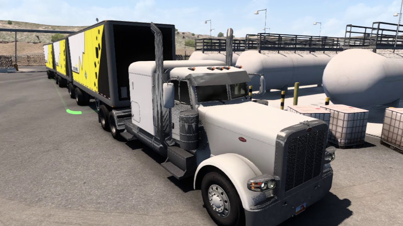 ATS The Journey Ep 35 | Potassium (Hazardous)Delivery | Peterbilt 389 ...