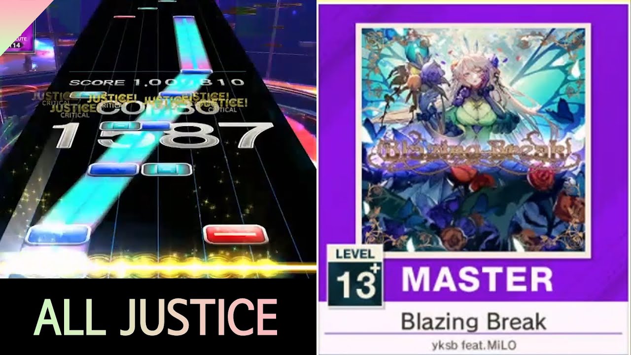[Hand CAM 有] Blazing Break AJ [CHUNITHM NEW] - YouTube