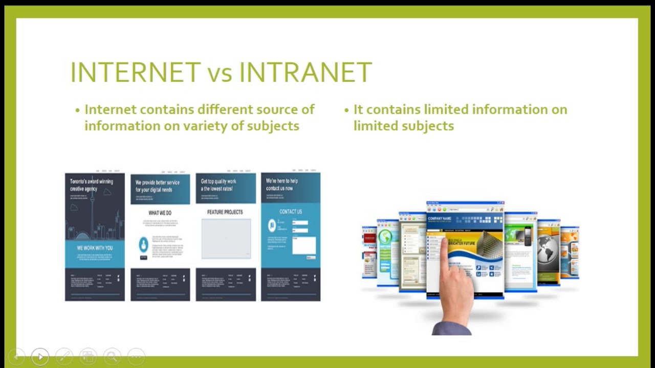 internet vs intranet - YouTube