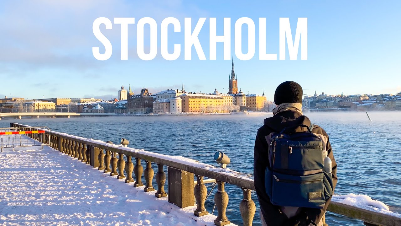 Cold and Sunny Winter Walk in Stockholm, Sweden (4K, 60fps) - YouTube