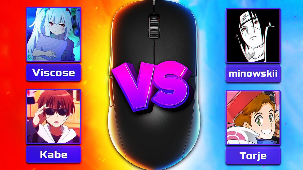 Four aimers going head to head with the same mouse - YouTube