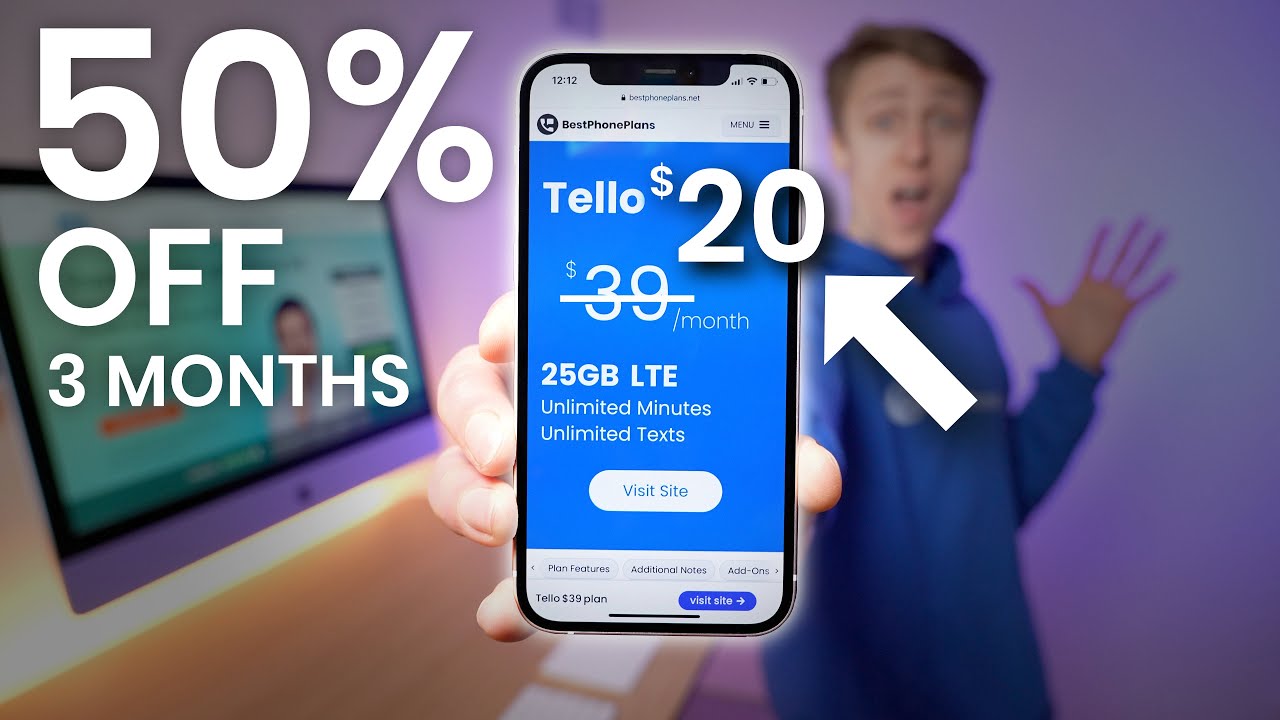 Tello Plans 50% Off for 3 Months! Get 25GB for $20! - YouTube
