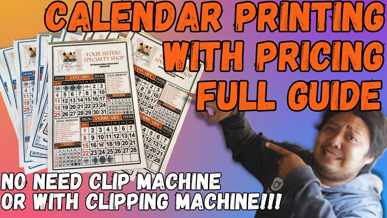 COMMERCIAL CALENDAR PRINTING BUSINESS STEP-BY-STEP TUTORIAL | COMPLETE ...