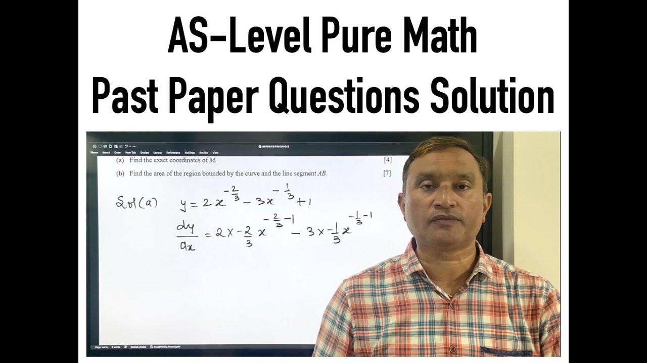 Calculus | Pure Mathematics P1 | 09709/12/F/M/24| SAT PREP (More ...