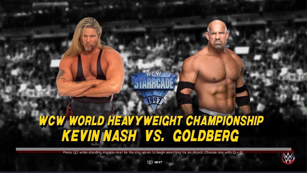WWE 2K23 WCW Starrcade 1998 Kevin Nash vs Goldberg for the WCW ...