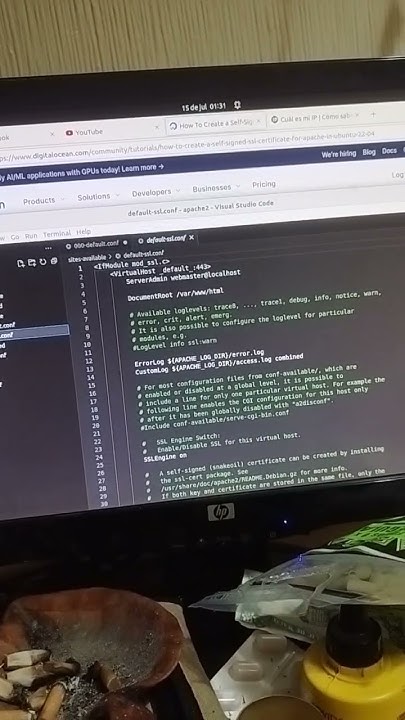 configuración apache2 ssl IP local. https://github.com/asggWa - YouTube