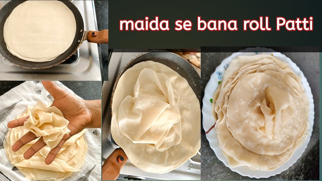 Ghar pe banaye Maida se roll Patti| Ramzaan special roll Patti| simple ...