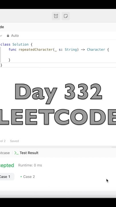 Day 332: LeetCode Problem 2351. - Swift #daily #challenge #swiftui #coding #leetcode - YouTube