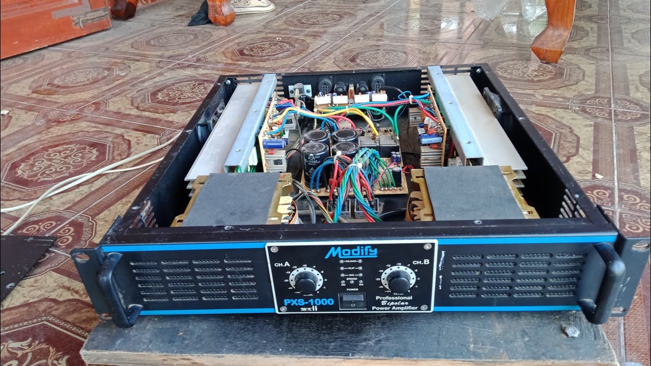 เพาเวอร์แอมป์ Modify PXS-1000 มือ2 - YouTube