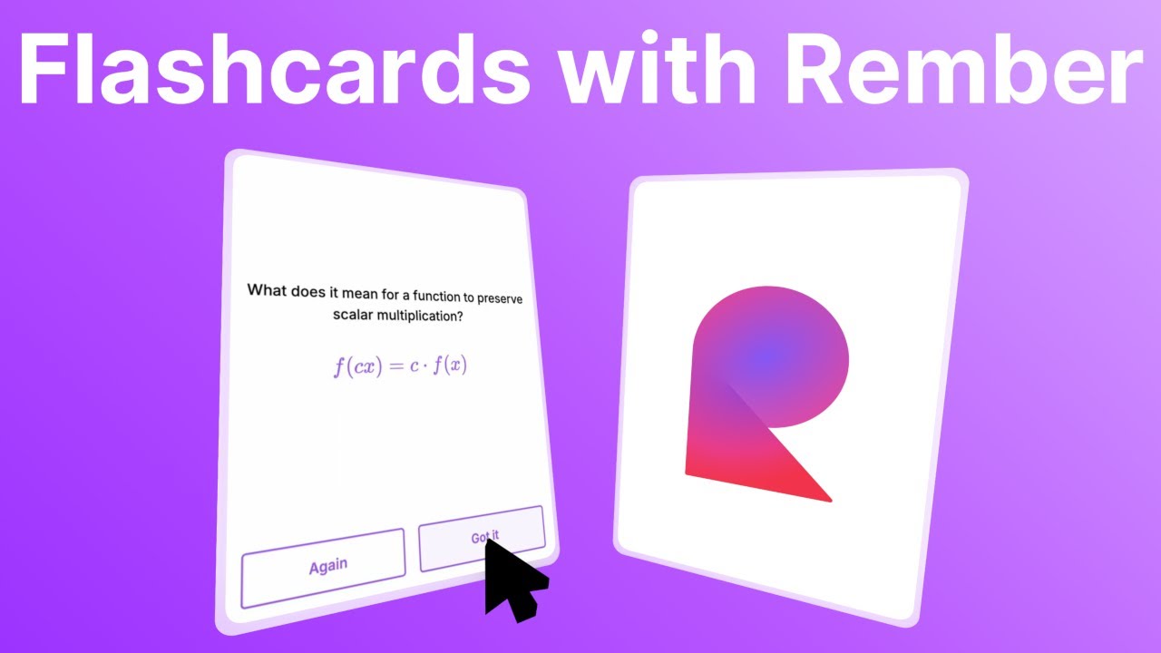 Create & Review Flashcards with Rember – Full Walkthrough - YouTube