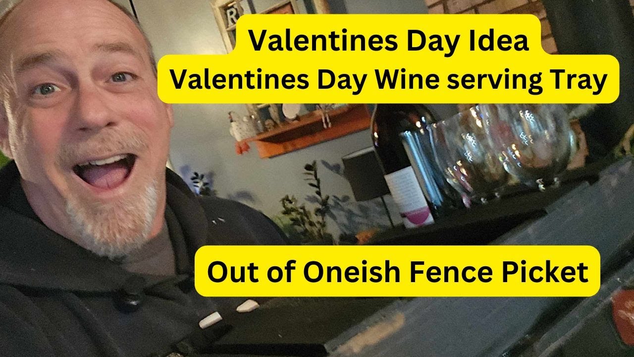 DIY Wine Serving Tray from a Single Fence Picket | Easy Woodworking ...