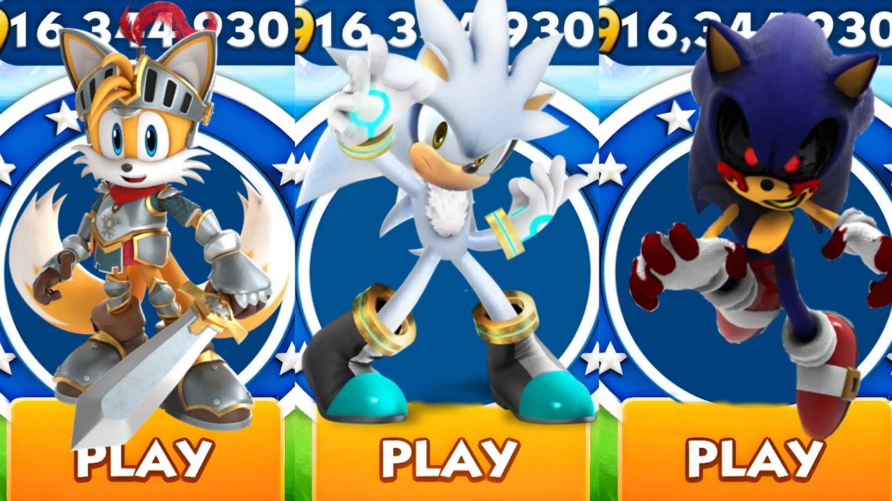 Sonic Dash - Valiant Tails VS Silver VS Sonic exe _ Sonic vs All Bosses ...