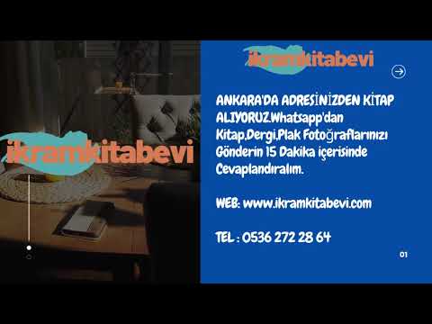 ANKARA'DA ADRESİNİZDEN KİTAP ALIYORUZ İkram Kitabevi