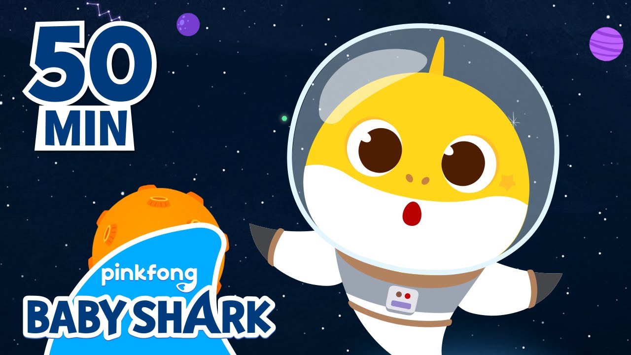 Baby Shark Travels to Space! | +Compilation | NASA Day | Baby Shark ...