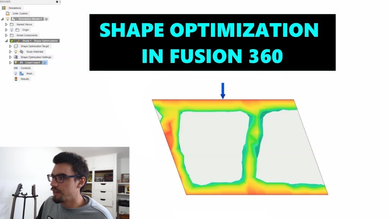 Shape Optimization for Creative Designs - Fusion 360 Tutorial - YouTube