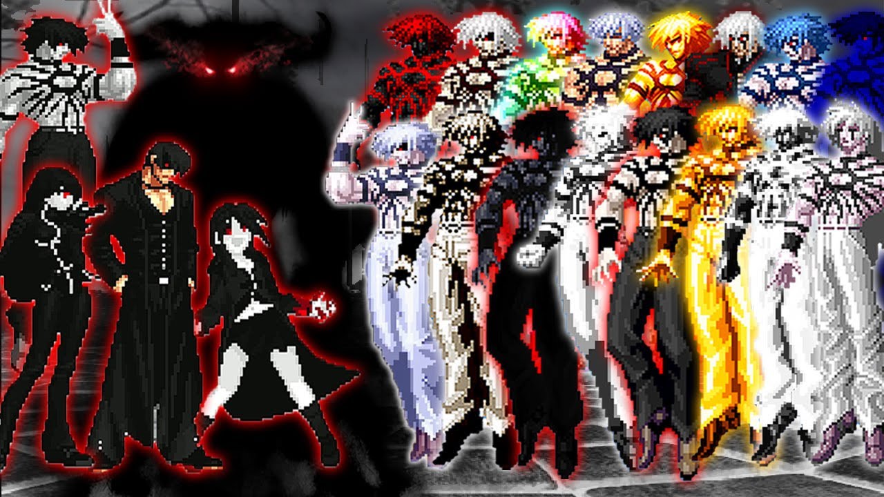[KOF Mugen] Orochi Iori BF Remake Vs 16 Ultimate Bosses Orochi Team ...