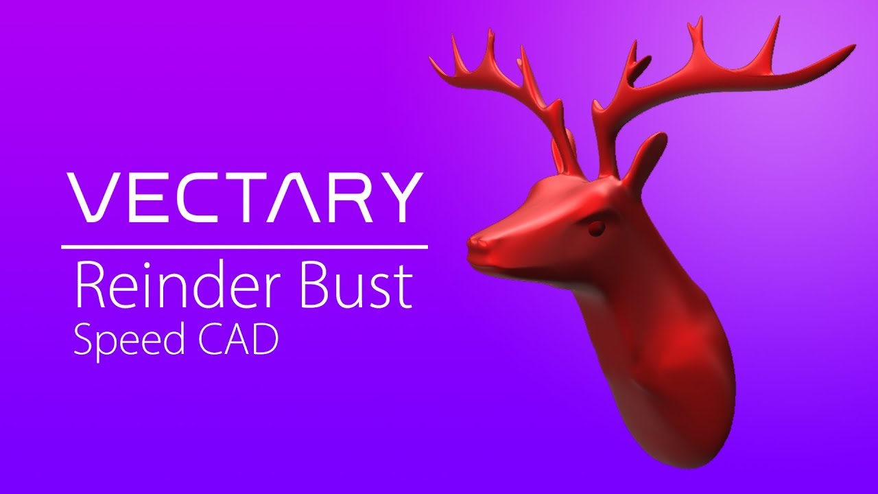 Vectary Speed CAD - Reindeer Bust - YouTube