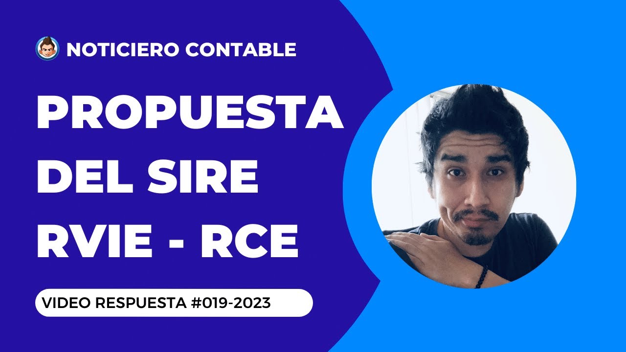 Propuesta del SIRE RVIE - RCE - YouTube