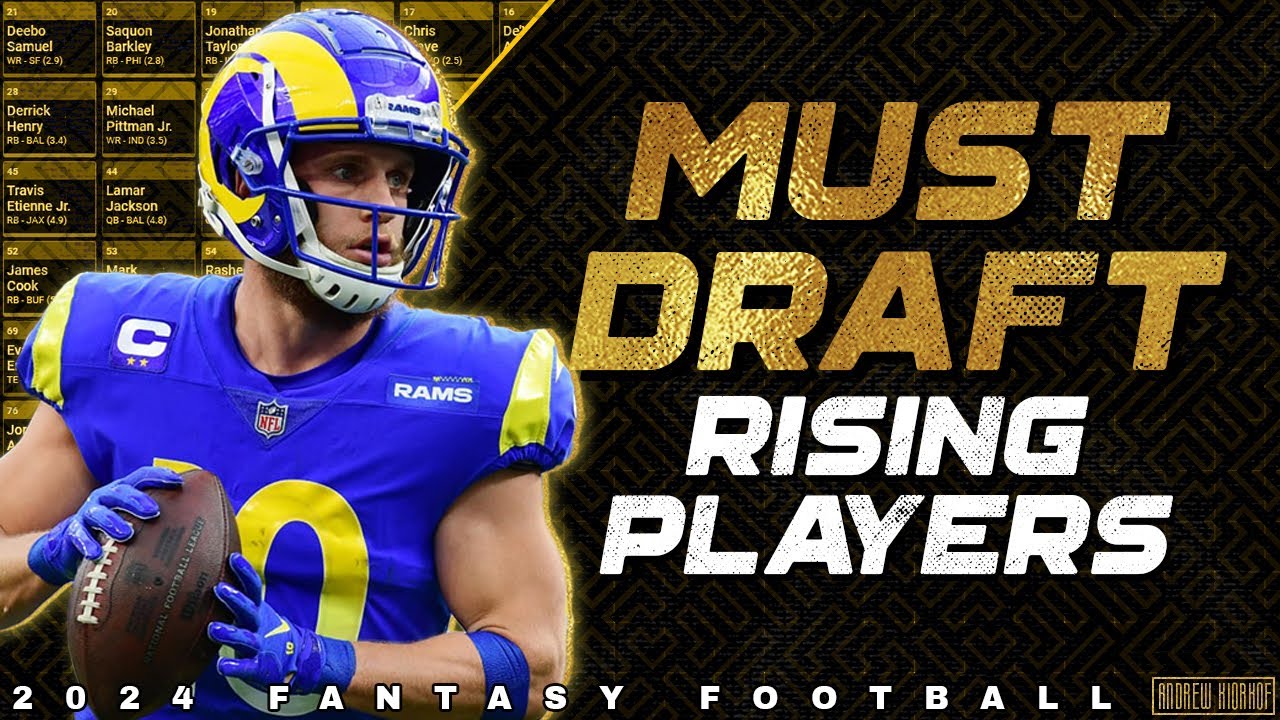 6 Players Rising Up Draft Boards - 2024 Fantasy Football - YouTube
