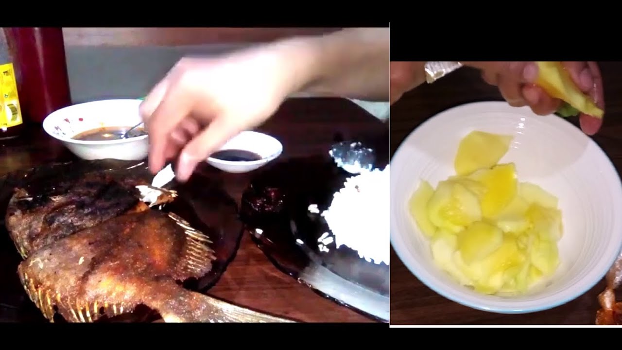 Yummy Green Mango w/ Bagoong & Napasarap na Pritong Isdang Kitong ...