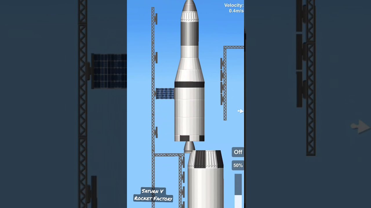 Saturn V Rocket Factory In Space Flight Simulator #shorts - YouTube