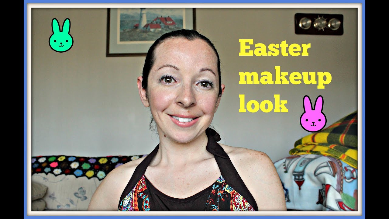 Easter makeup look ( With guest appearance by Trini lol) - YouTube