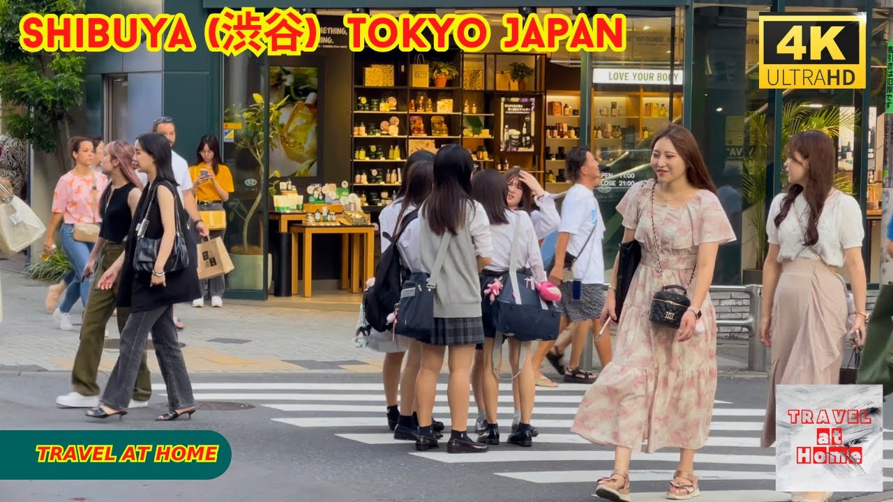 4k hdr japan travel | Walk in Shibuya (渋谷) Tokyo japan | Relaxing ...