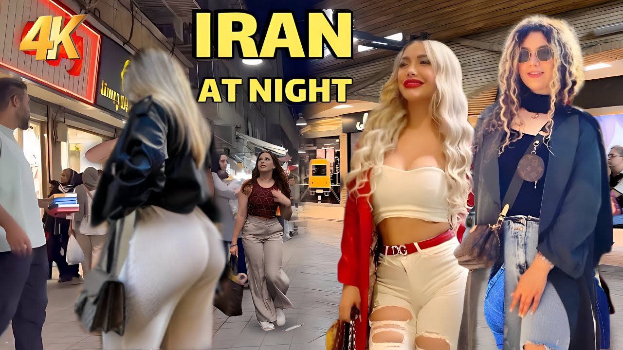 NightLife of Iranian Boys and Girls 🇮🇷 NightWalk In Luxury Neighborhood ...