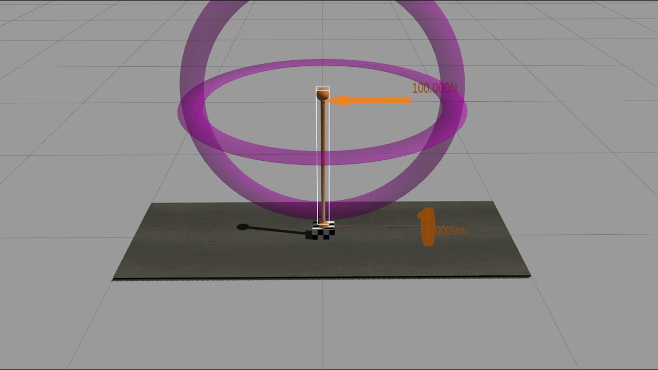 SMC on Inverted Pendulum, simulated in Gazebo - YouTube
