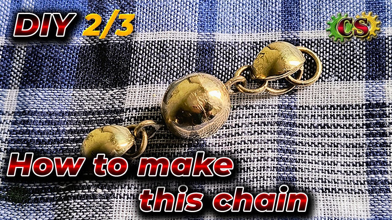 How to make a chain with a sliding link - YouTube